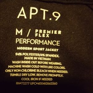 Apt. 9 | Jackets & Coats | Nwt Mens Apt 9 Perform Black Jacket Sz S ...